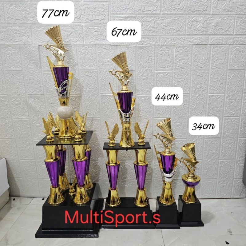 Jual PIALA TROPHY SHUTTLE COCK BADMINTON PAKET KAKI 4 KAKI 2 KAKI 1 ...