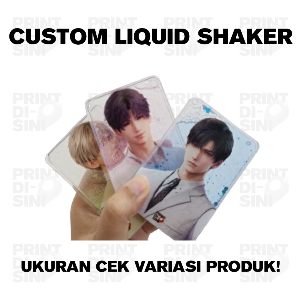 Jual Custom Liquid Shaker Photocard Shaker isi Air Anime | Shopee Indonesia