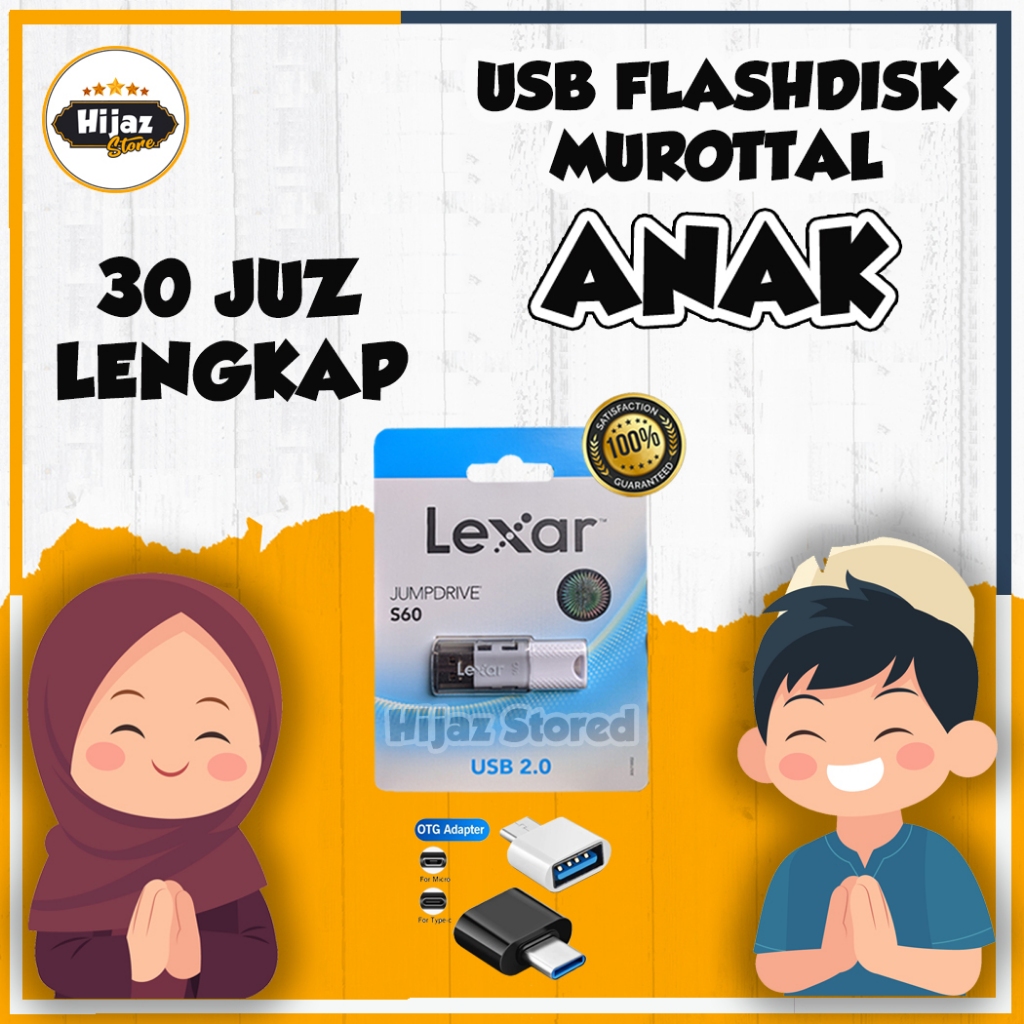 Jual USB FLASHDISK MUROTAL QURAN 30 JUZ QORI CILIK MUROTTAL ALQURAN ANAK BONUS METODE UMMI JUZ ...