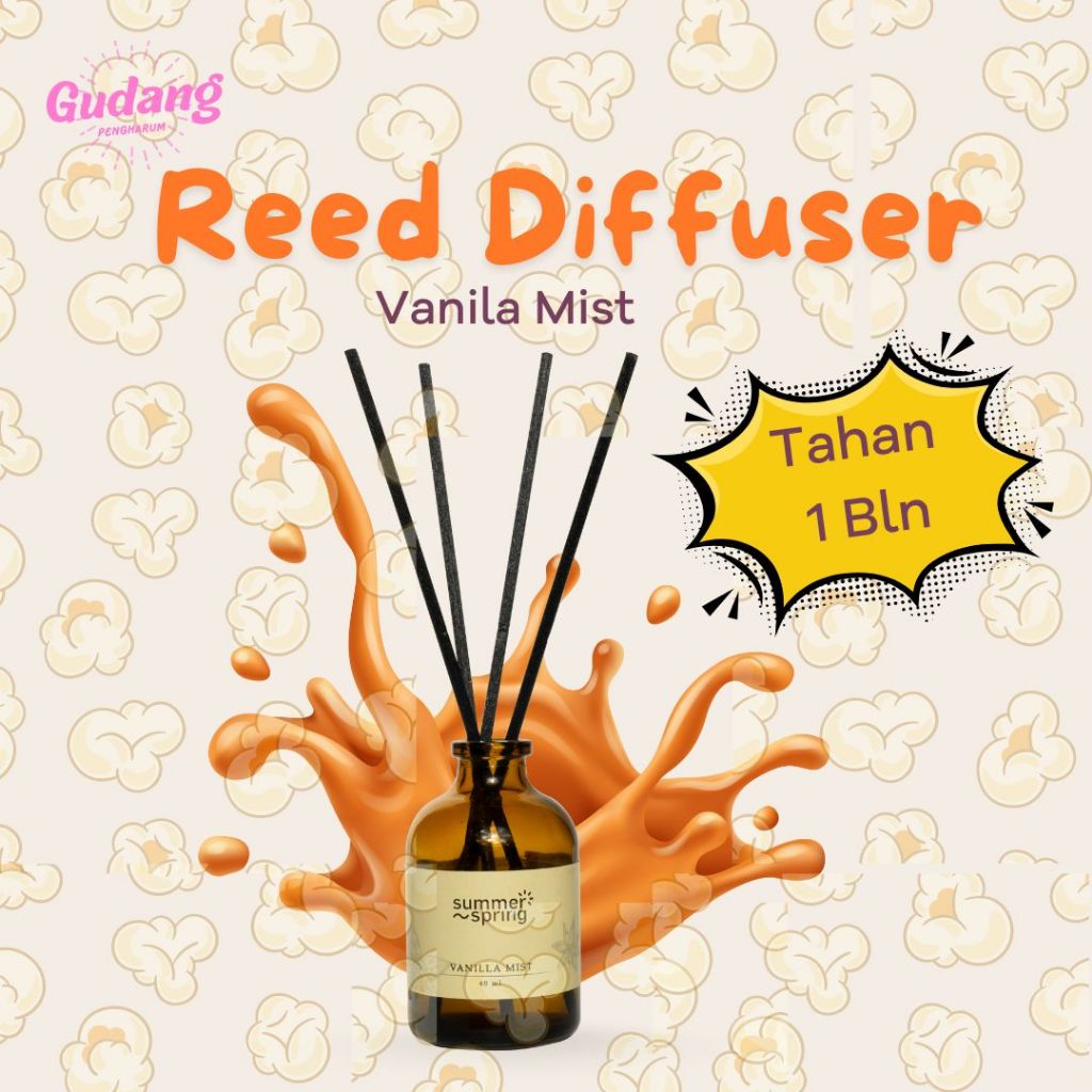Jual Pengharum Ruangan Reed diffuser Summer spring Aroma Vanila Mist ...