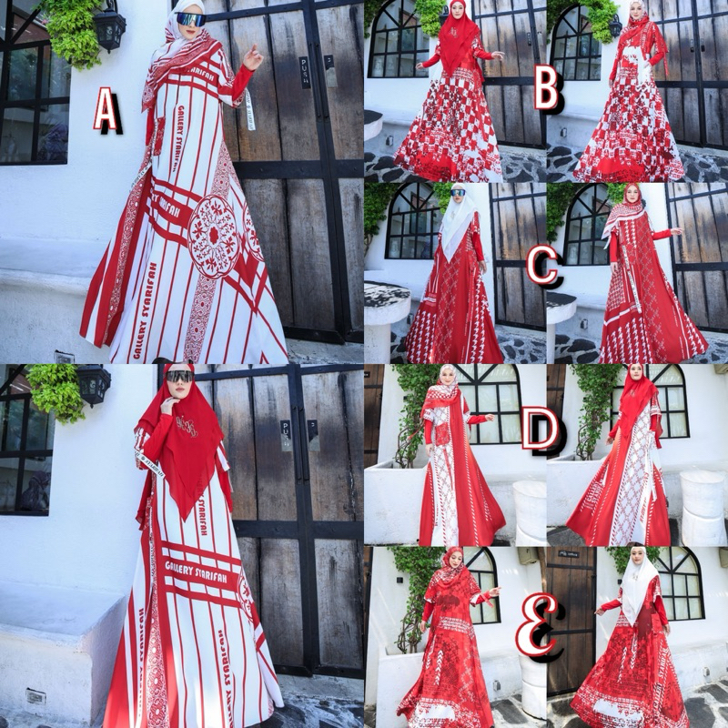 Jual GAMIS KEMERDEKAAN/GAMIS MERAH PUTIH GALLERY SYARIFAH ...