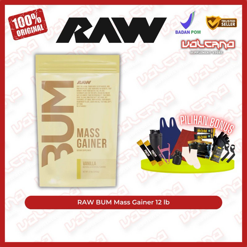 Jual RAW BUM Mass Gainer 12 lb CBUM weight gain protein bulking ...