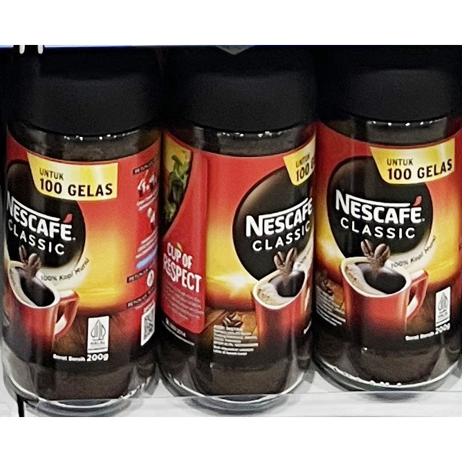 Jual Nescafe Classic 200 g cup of respect 100 gelas | Shopee Indonesia