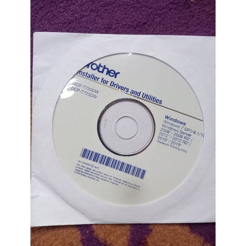 Jual CD driver printer brother DCP t720w | Shopee Indonesia
