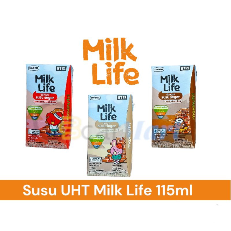 Jual Susu UHT MILKLIFE 115ml ECER SATUAN | Shopee Indonesia