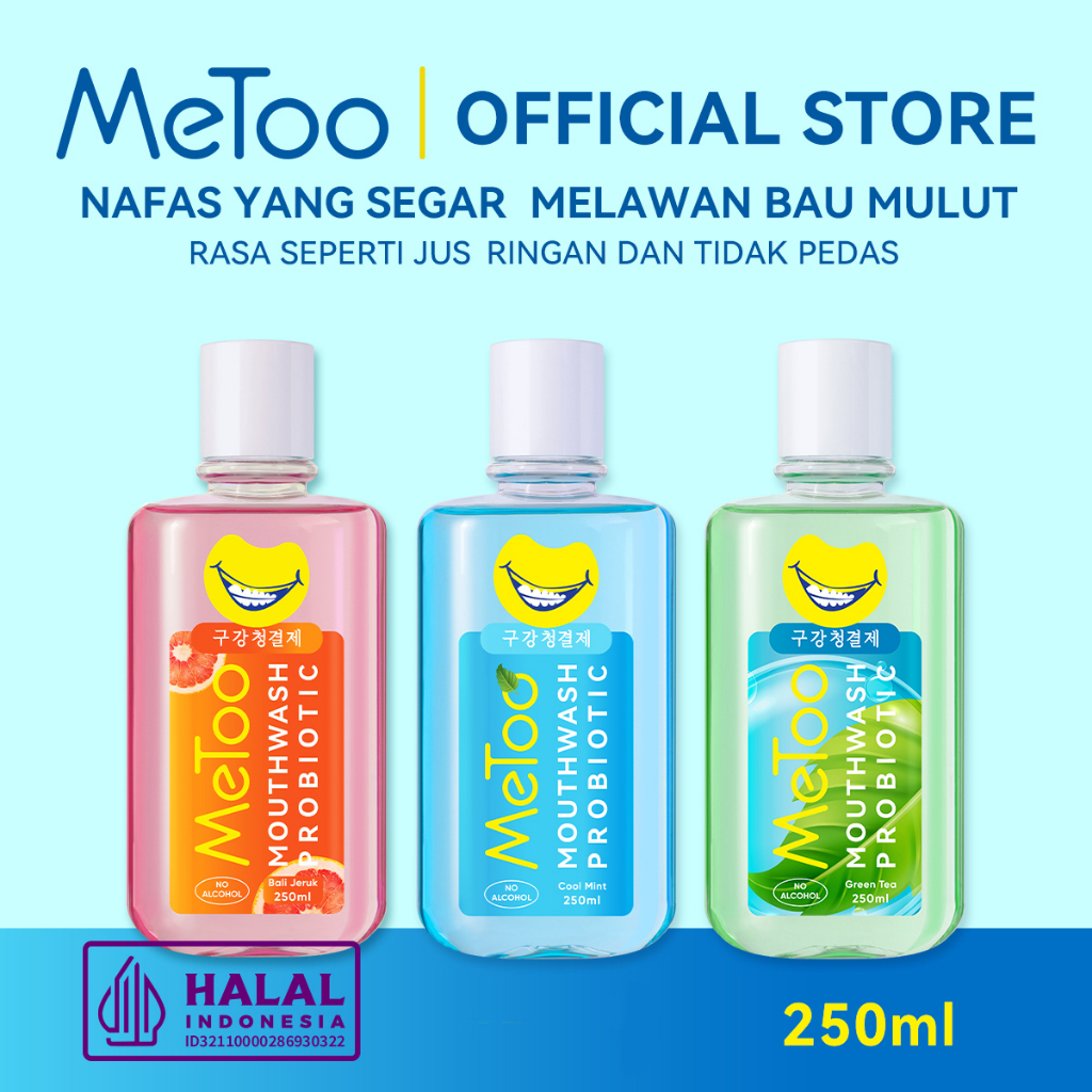 Jual Metoo Obat Kumur Probiotik Mouthwash Fresh Mint Nafas Segar ...