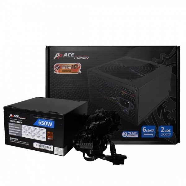 Jual Power Supply Ace Power FP 650Watt 80+ Bronze V2 - PSU 650W 80+ | Shopee Indonesia