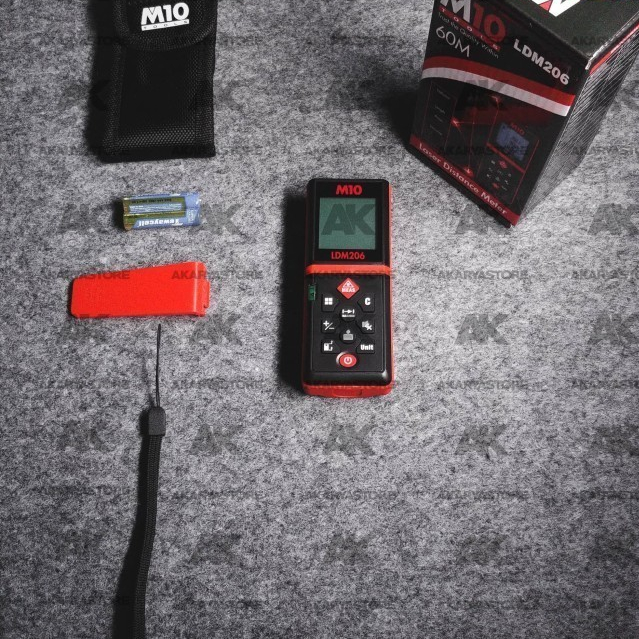 Jual M10 Tools LDM206 | Laser Distance Meter 60m | Meteran Laser 60m ...