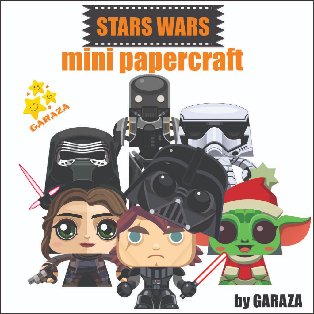 Jual MINI PAPERCRAFT EDISI STARS WARS MAINAN EDUKASI ANAK | Shopee ...