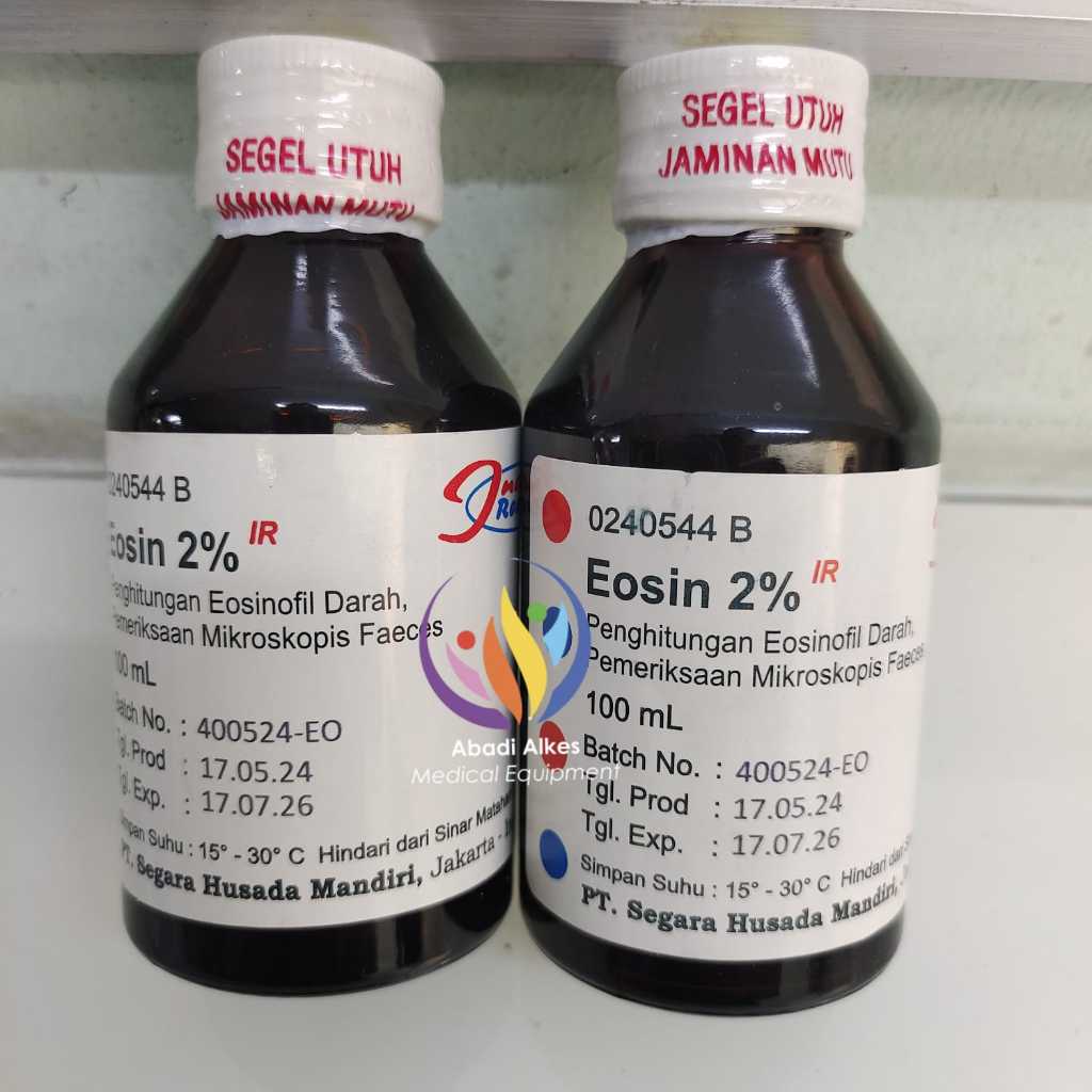 Jual Larutan Eosin 2% INDO REAGENT 100ml | Pewarna MDT Reagent 2 ...