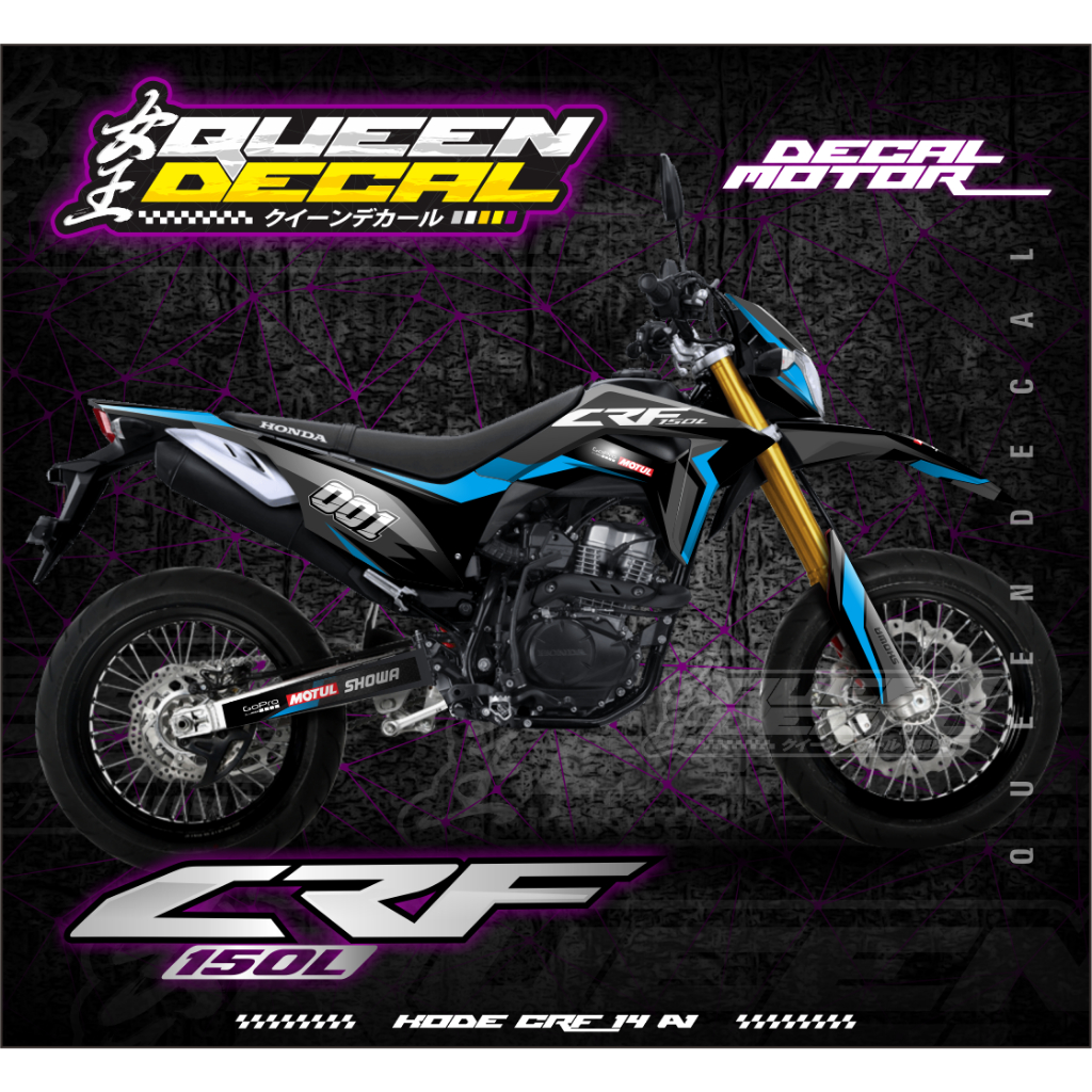 Jual Decal Motor CRF 150L FullBody Desain Motif Desain Custom - CRF ...