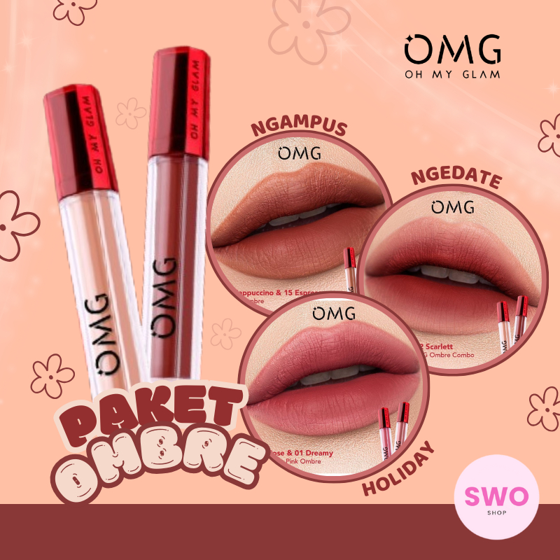 Jual Paket Ombre Lipcream OMG | Lipcream OMG Ombre Coffee Edition | Ombre Lip cream OH MY GLAME ...