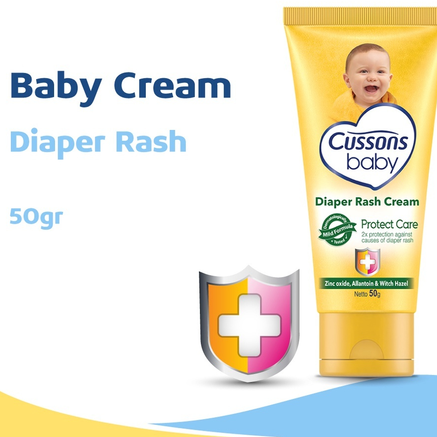 Jual Cussons Baby Cream Diaper Rash - Krim Bayi Anti Ruam Popok 50gr ...