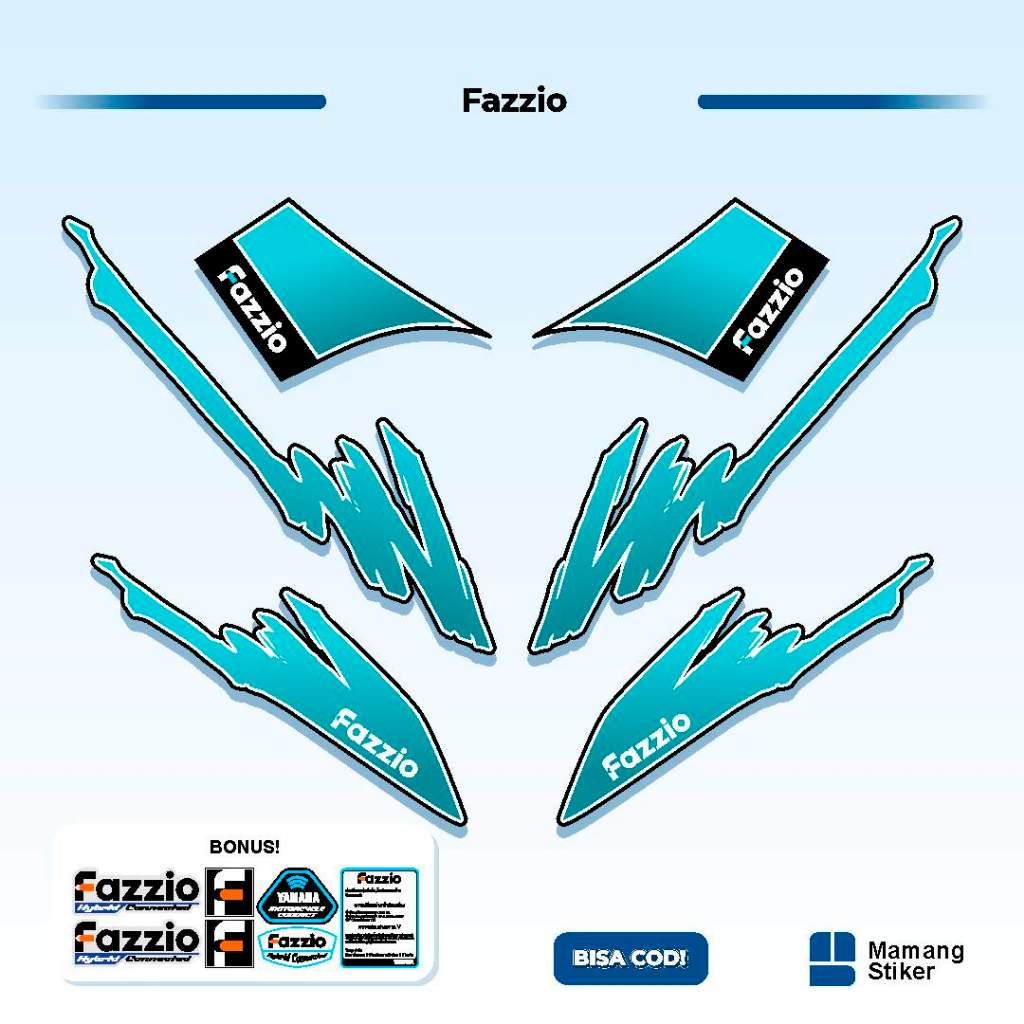 Jual Striping Fazzio Variasi (1) Mooneyes Full Body Custom Original ...