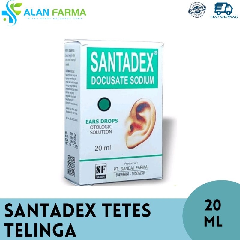 Jual Santadex Tetes Telinga 20 mL | Tetes Telinga | Melunakkan Kotoran ...