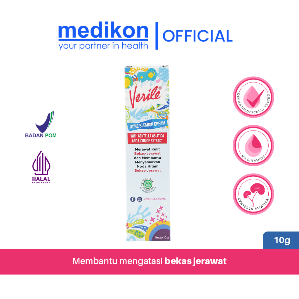 Jual Medikon Verile Blemish Cream 10gr | Shopee Indonesia