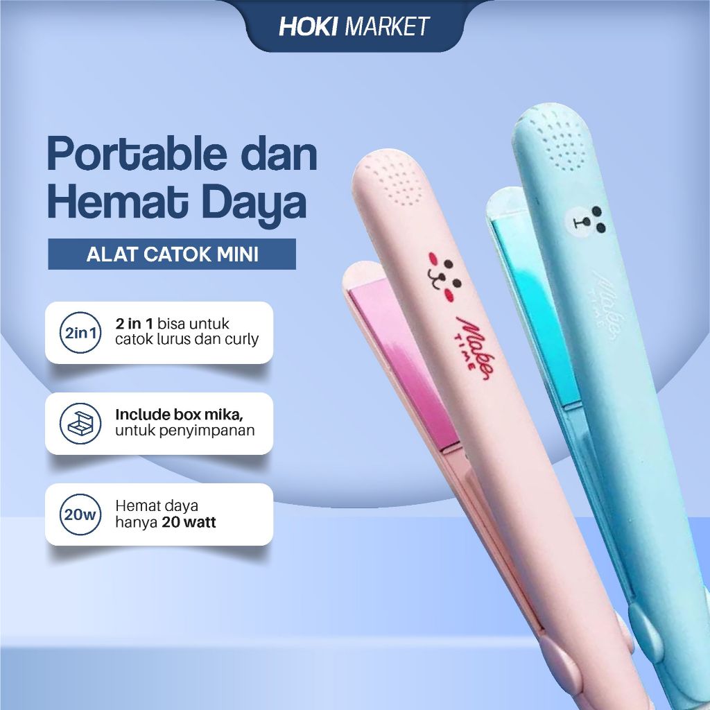 Jual Alat Catok Mini Karakter 2 in 1 / Catok Curly Karakter / Kemier ...