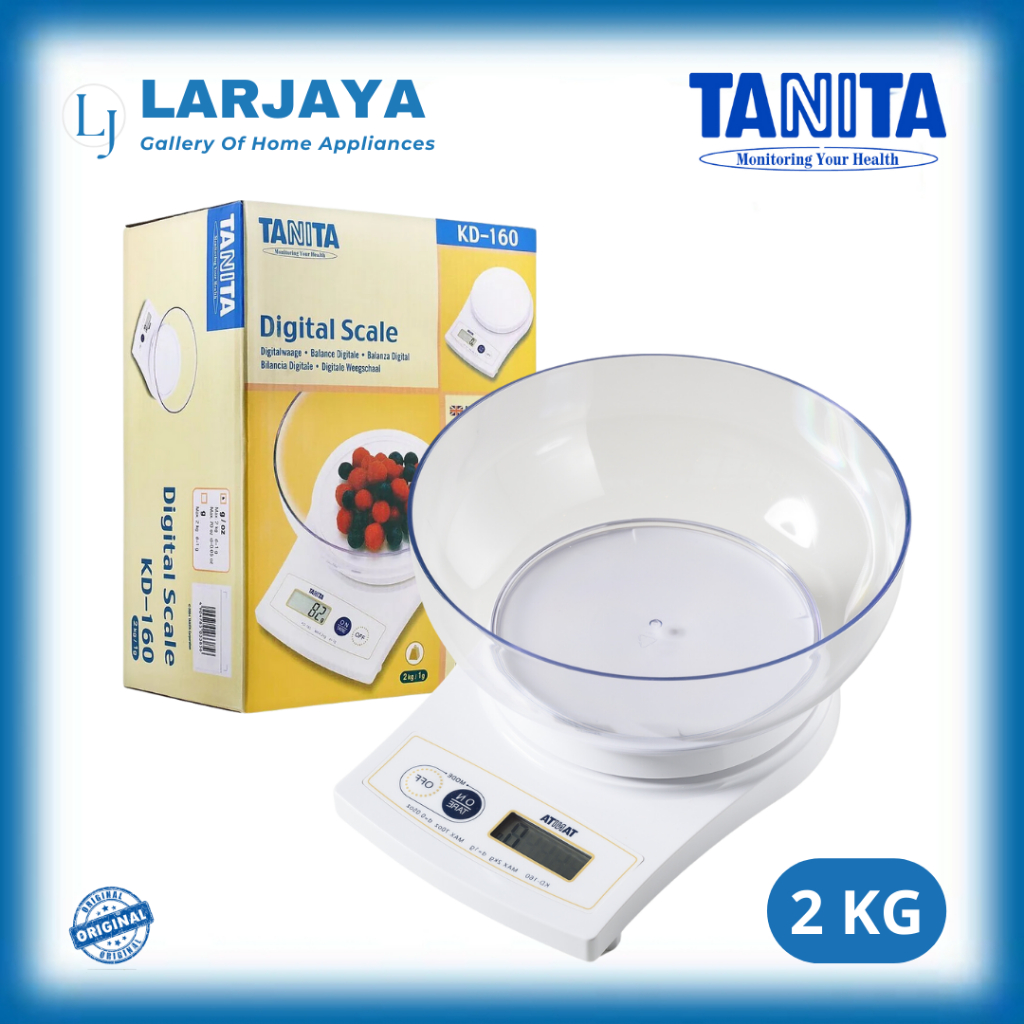 Jual Tanita Timbangan Kue Digital KD 160 Timbangan Dapur 2 KG Kitchen Scale | Shopee Indonesia