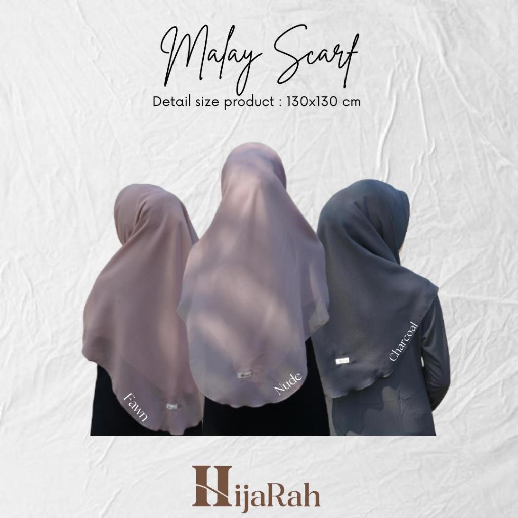 Jual Hijarah Malay Scarf - Hijab Oval 2 sisi Scarf Premium ukuran ...