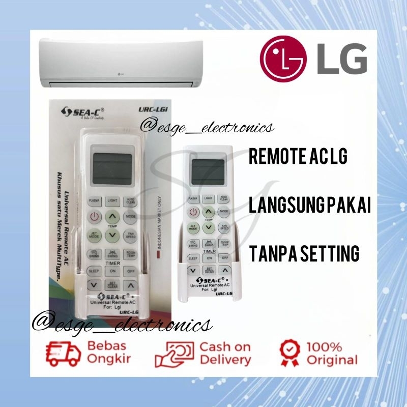Jual REMOTE AC LG REMOT AC LG UNIVERSAL SEMUA TIPE REMOTE AC LG REMOT ...