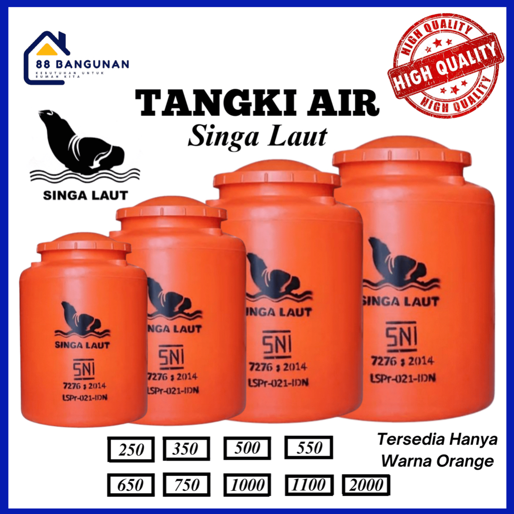 Jual TANGKI AIR / TANDON / TOREN SINGA LAUT 225 L - 2050 L | 250 - 2000 ...