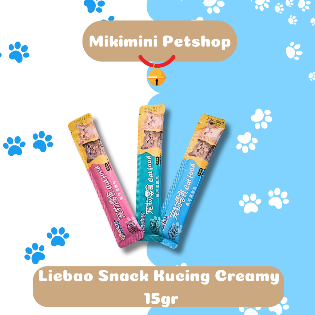 Jual Liebao Snack Kucing Creamy Treats 15 gr | Shopee Indonesia