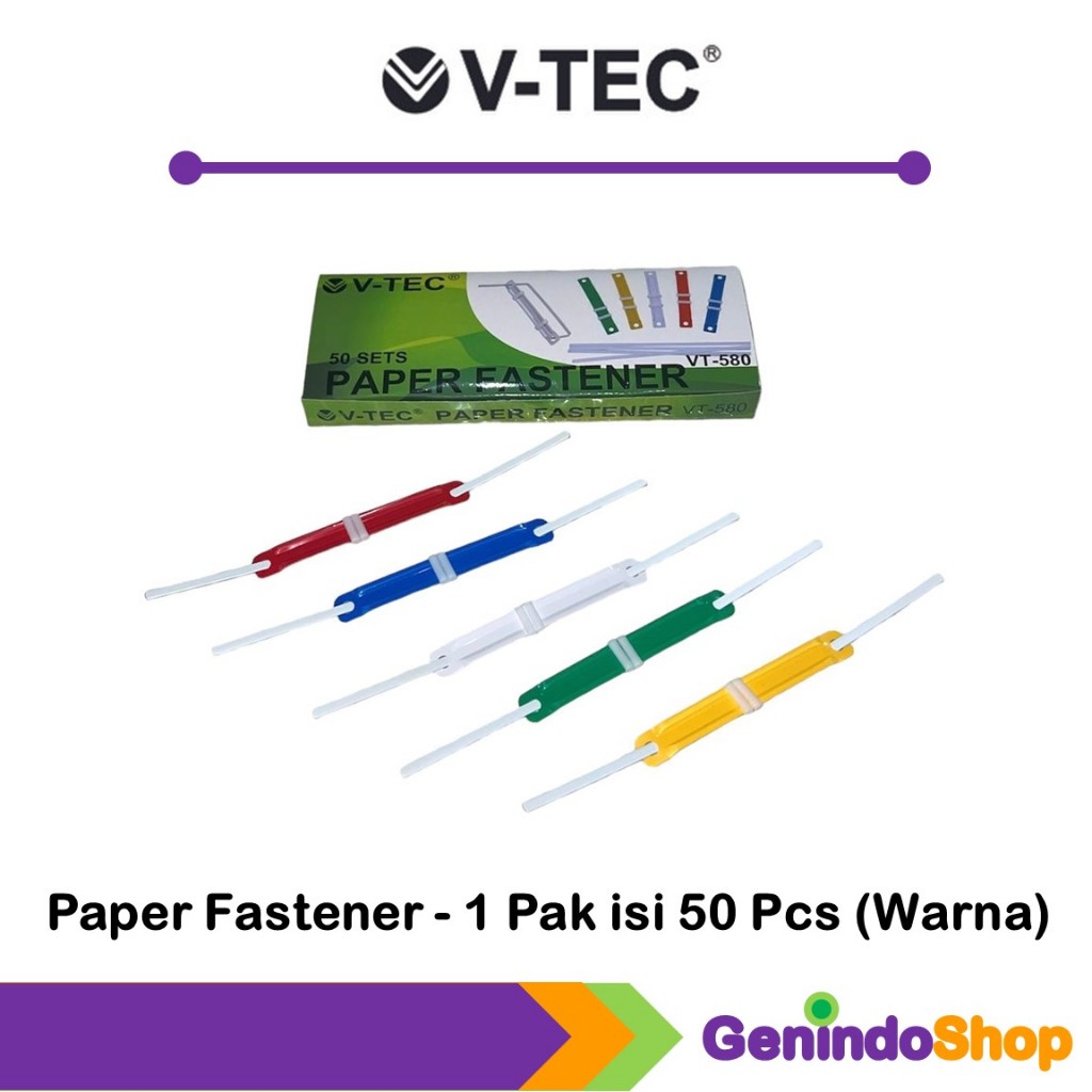 Jual Paper Fastener / Acco Pengikat Kertas V-Tec | Shopee Indonesia