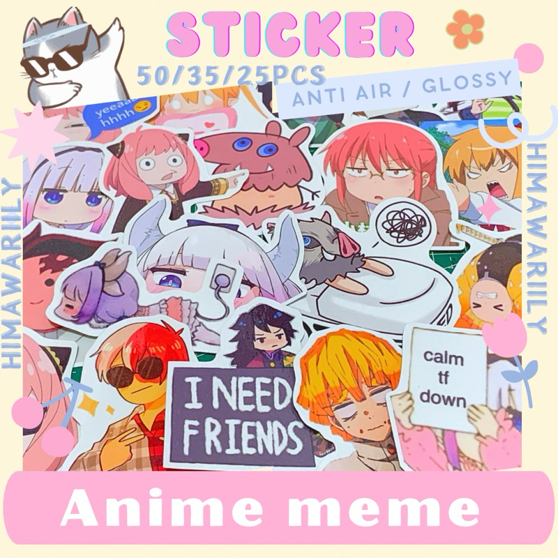 Jual STICKER ANIME MEME FUNNY FACE | Shopee Indonesia