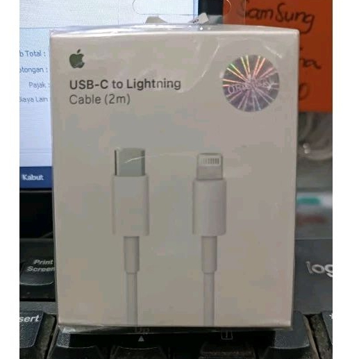 Jual Kabel Lightning New Ori Fast Charging - USB-C To Lightning 2M ...