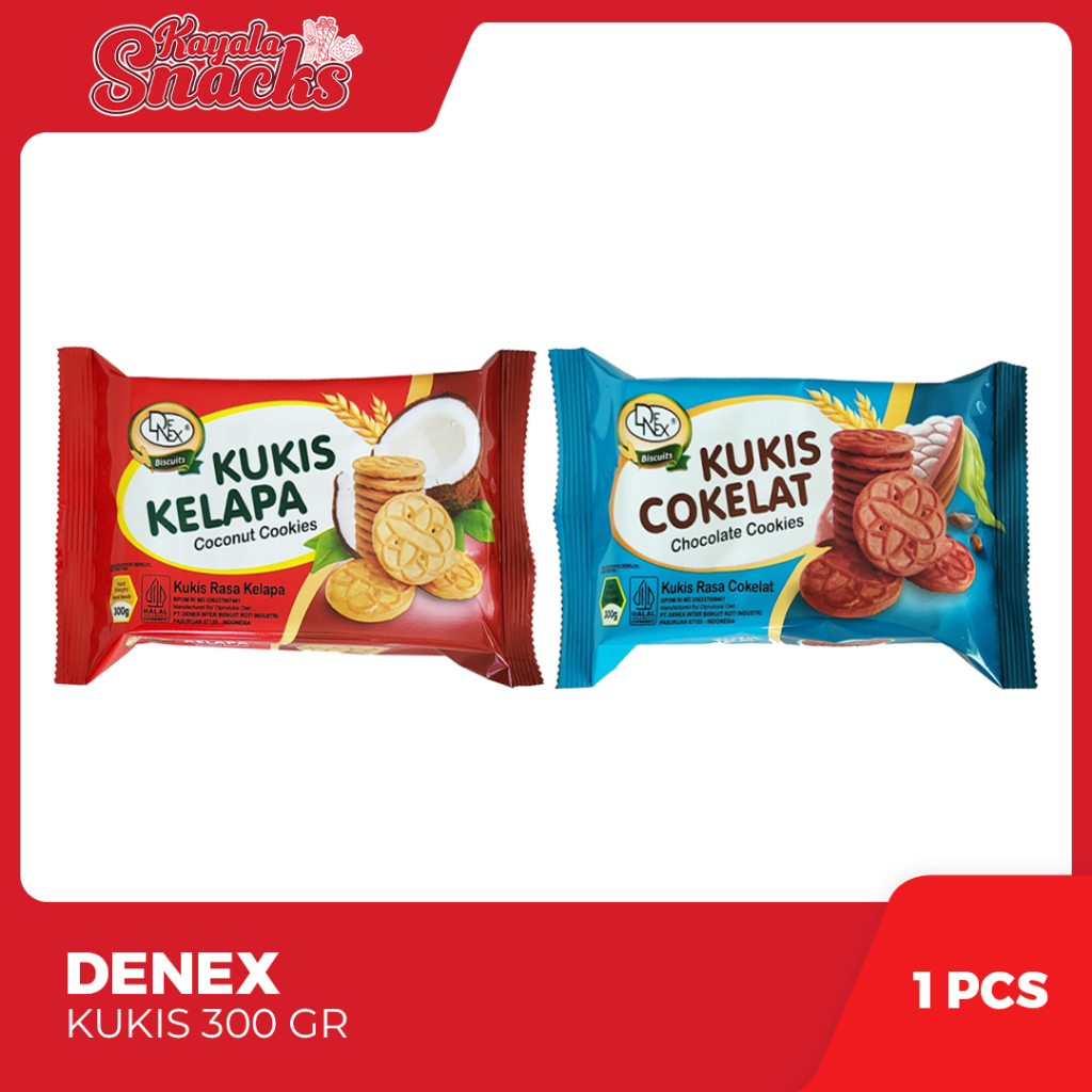 Jual DENEX Kukis Kelapa & Cokelat 300g - 1 Pcs | Shopee Indonesia