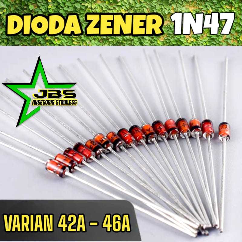 Jual 50 PCS DIODA ZENER 1N47 42A-46A ( 1 Watt ) ORIGINAL SEMTECH | Shopee Indonesia
