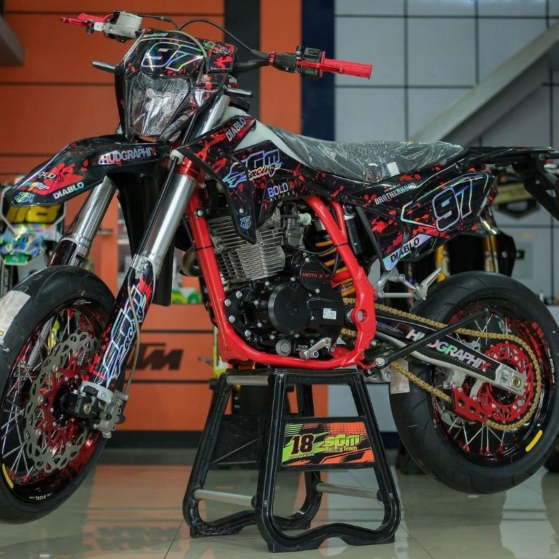 Jual Stiker Decal Hudgraphix Motor DIABLO 200X 230FC Original | Shopee ...