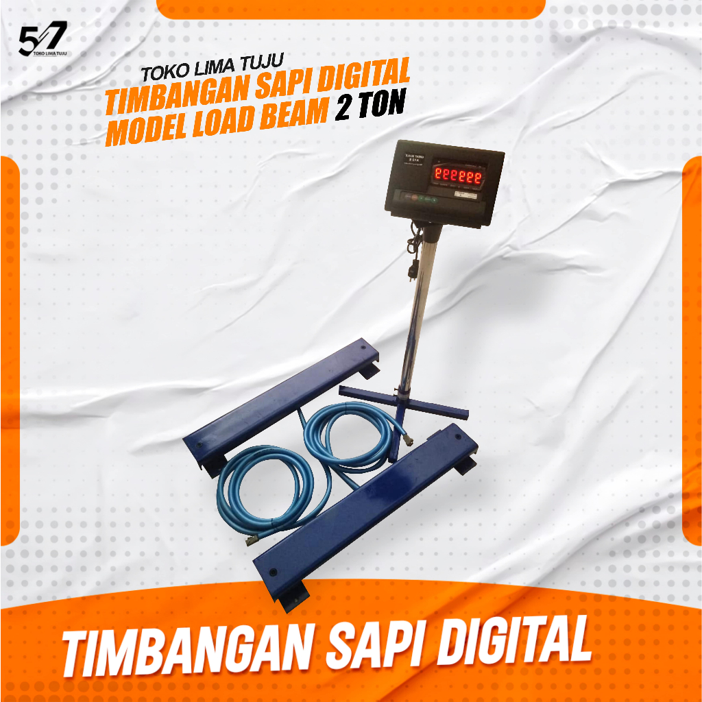 Jual Timbangan Hewan Ternak Model Load Beam/Bar Kapasitas 2 Ton ...