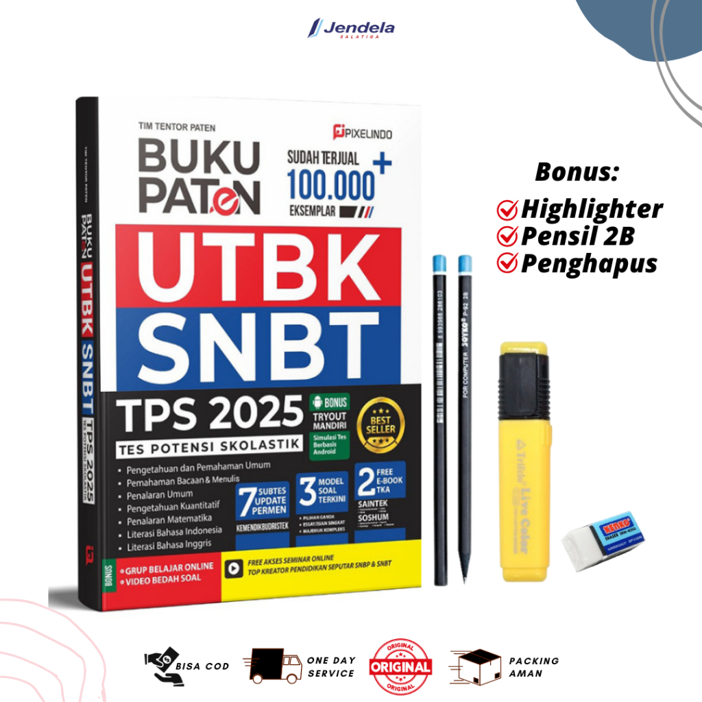 Jual Buku Paten UTBK SNBT 2025 dengan 7 Subtes - Paten SNBT 2025 ...
