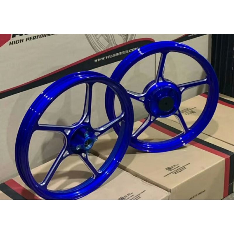 Jual velg vrossi v rossi prime biru crome 1.40 1.60 17 f1zr jupiter z ...