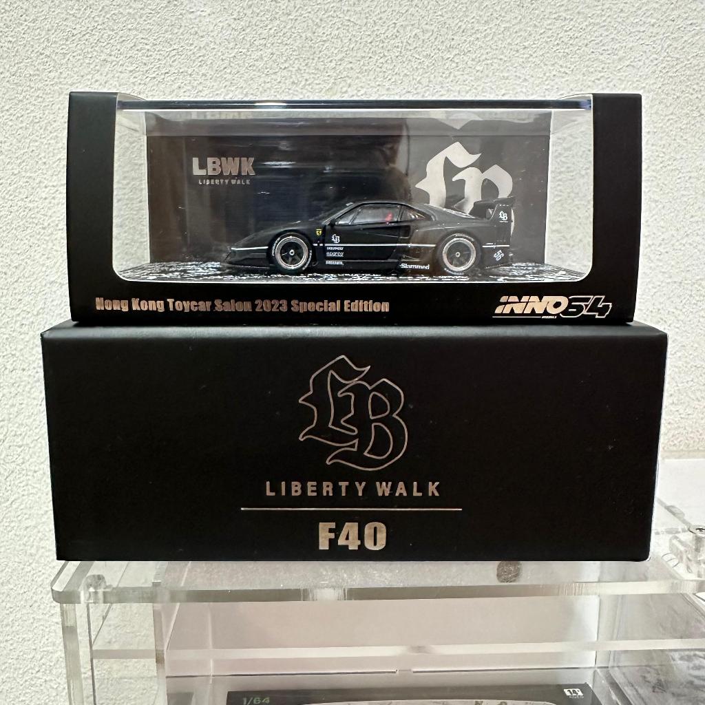 Jual INNO64 F40 Liberty Walk Matte Black Hong Kong Toycar Salon 2023 ...