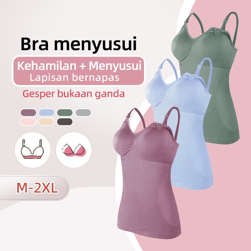 Jual TankTop Maternity Bukaan Depan Busui Baju Kaos Tengtop Allsize ...