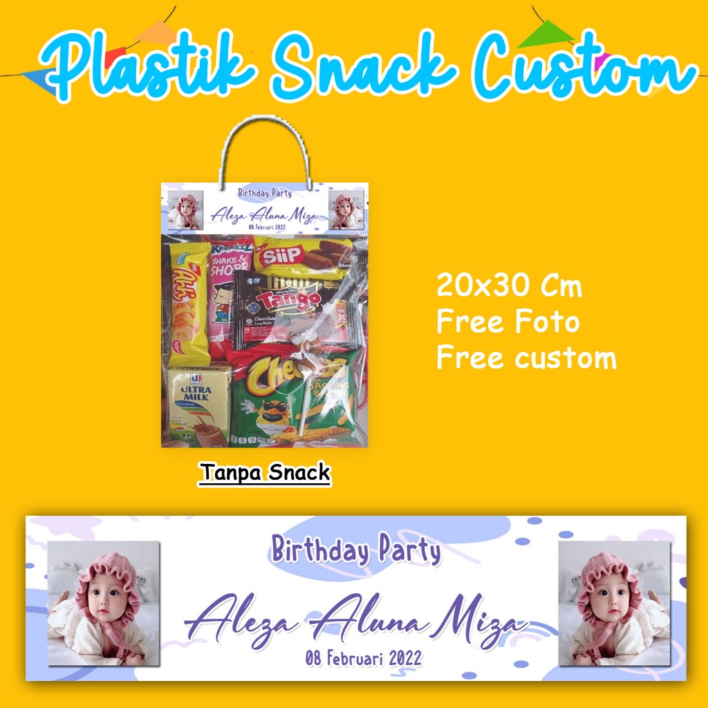 Jual Label Tas Ultah Snack Plastik Ulang Tahun Bisa Custom Nama dan ...