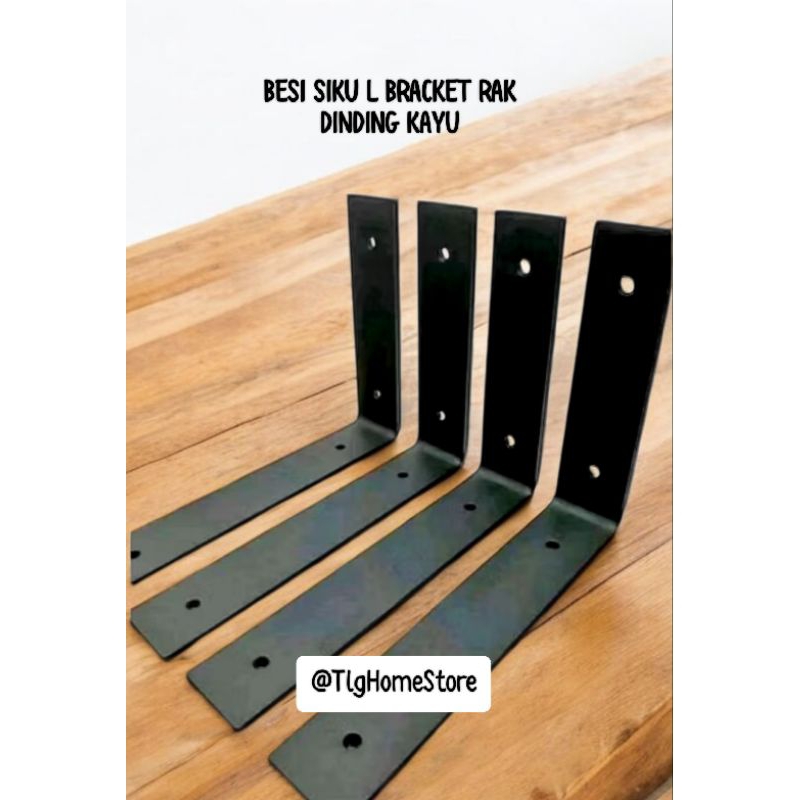 Jual PLAT BESI SIKU L PENYANGGA RAK DINDING TEBAL | Shopee Indonesia