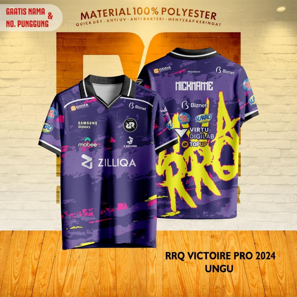 Jual PREMIUM BAJU JERSEY RRQ HOSHI PRO VICTOIRE UNGU S14 2024 TERBARU ...