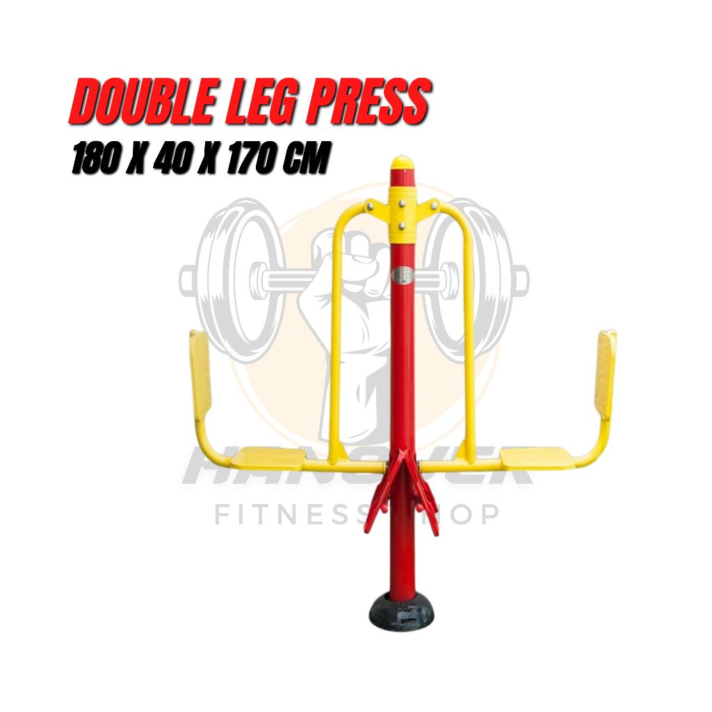 Jual Double leg press alat fitness outdoor alat taman bermain anak ...