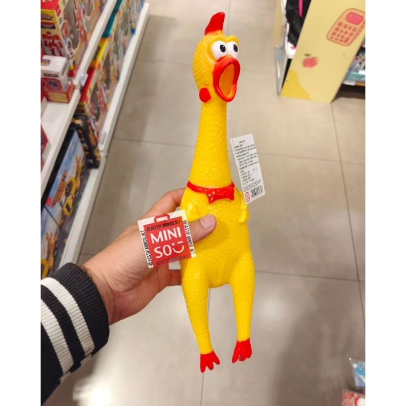 Jual MINISO 🆕 Mainan Ayam Menjerit / Screaming Chicken Toys | Shopee ...