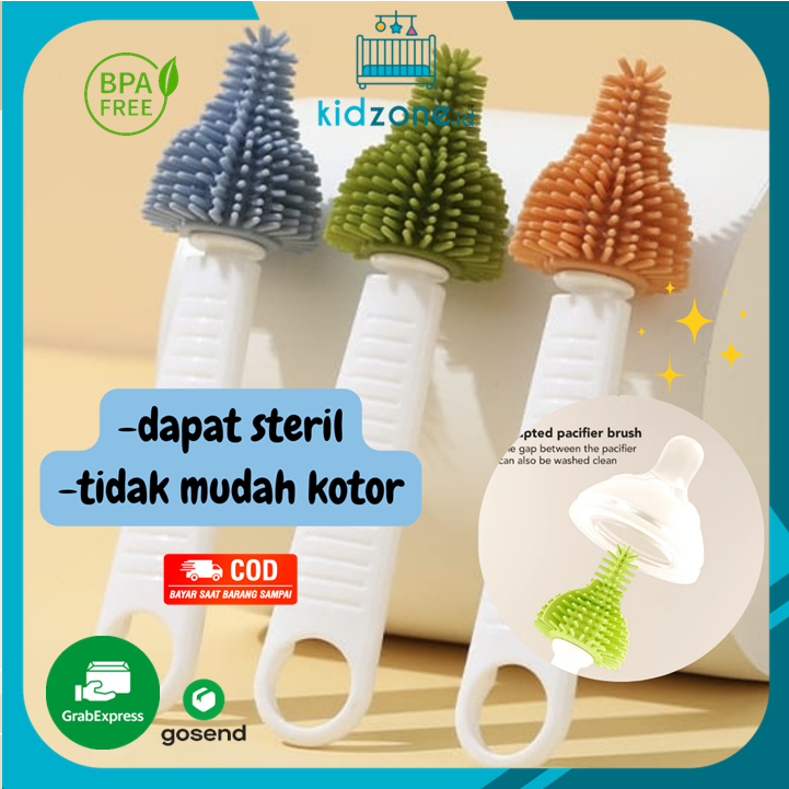 Jual Sikat Pembersih Dot Karet Silicone / Sikat Pembersih Botol Susu ...