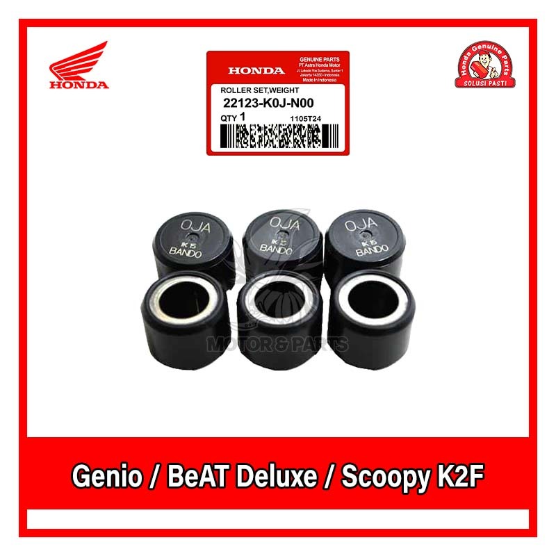 Jual Roller CVT 15 Gram Honda Genio BeAT Deluxe Scoopy K2F Prestige ...