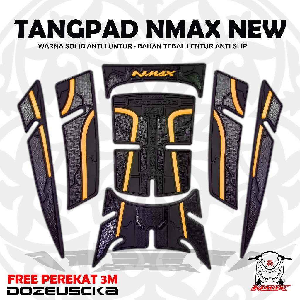 Jual Dozeuscka Tangpad Nmax New Bahan Karet PVC Tebal Anti Selip Warna ...