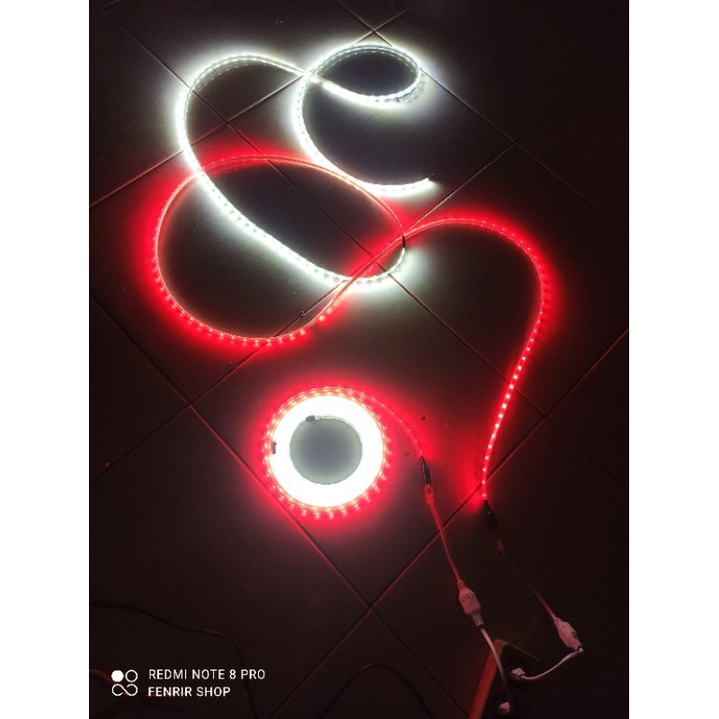 Jual Lampu led strip merah putih 2m 4m 6m 8m 10m siap pakai untuk 17 ...