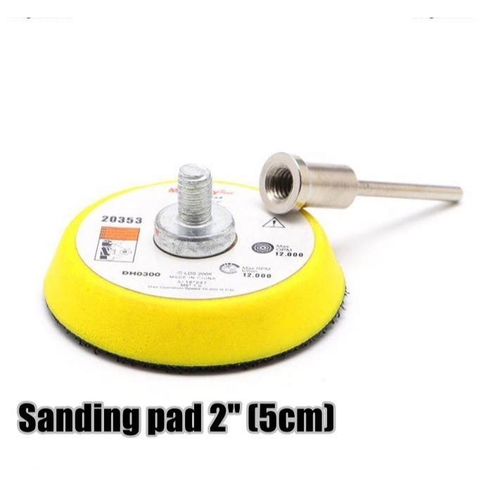 Jual sander pad 2 inch backing pad velcro pad polisher mini grinder ...