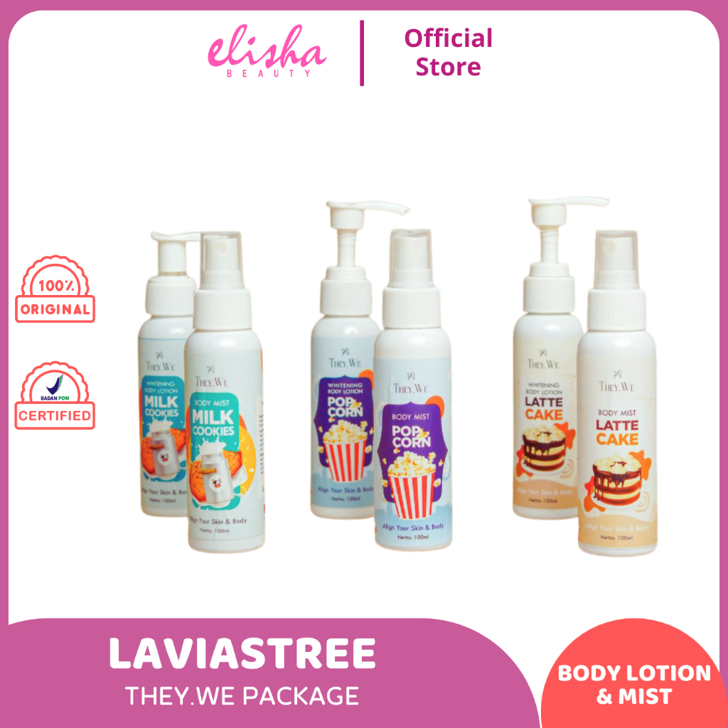 Jual LaViastree - They.We Whitening Body Lotion & Body Mist 2 in 1 ...