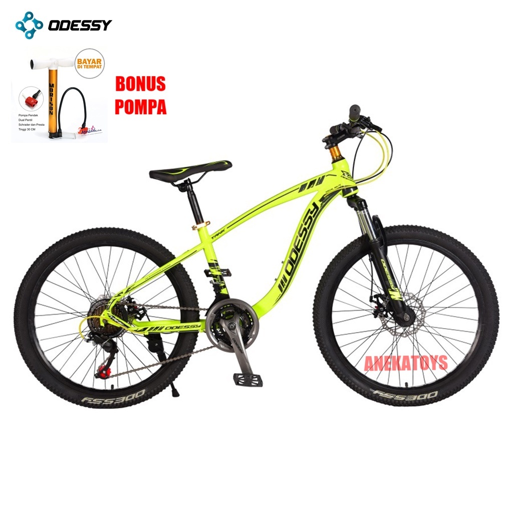 Jual (BONUS POMPA) Sepeda Gunung Odessy Tank 24/26/27.5 Inch MTB Remaja-Dewasa 3x7 Speed ...