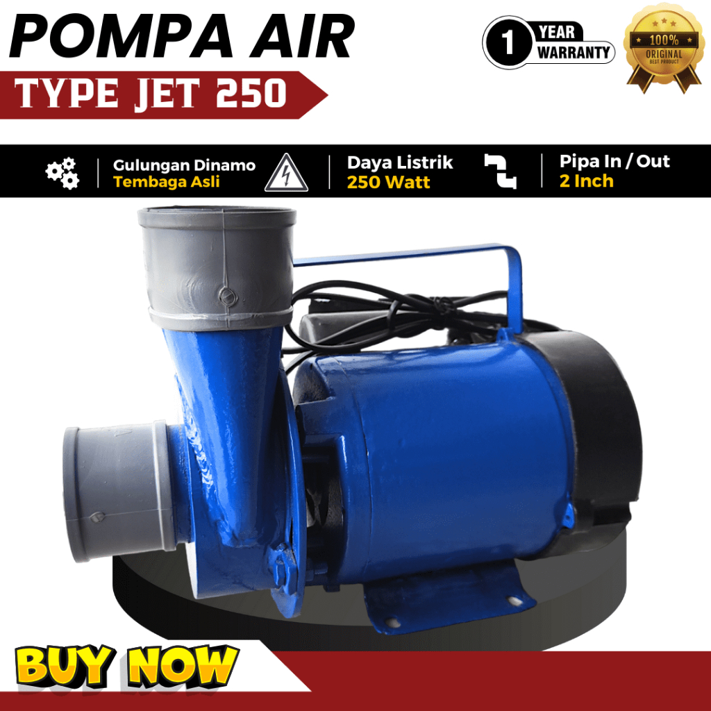 Jual Pompa air modifikasi jet 250 pipa in out 2 dim kapasitas besar ...